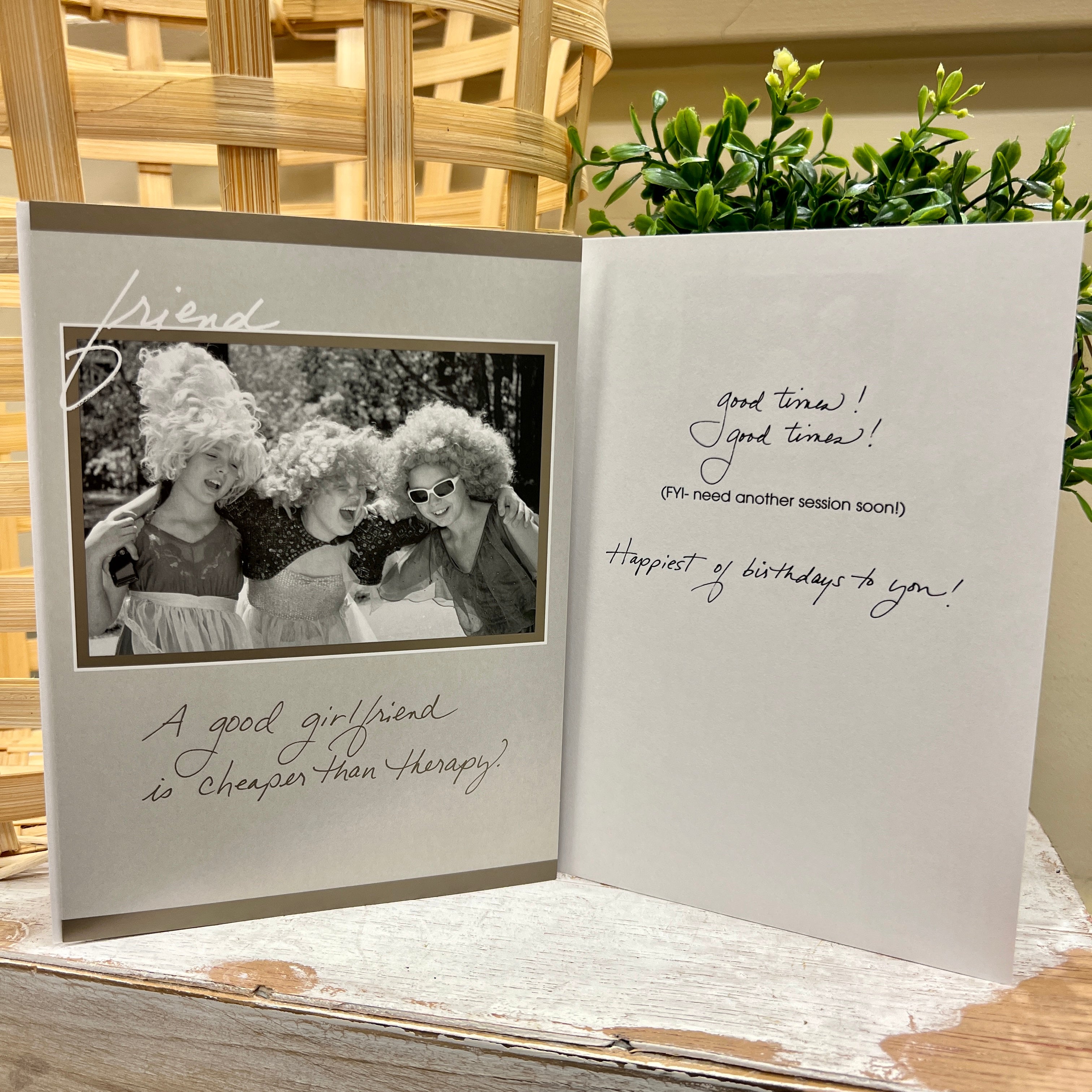 Friend Therapy Birthday Card – Apothecary Gift Shop