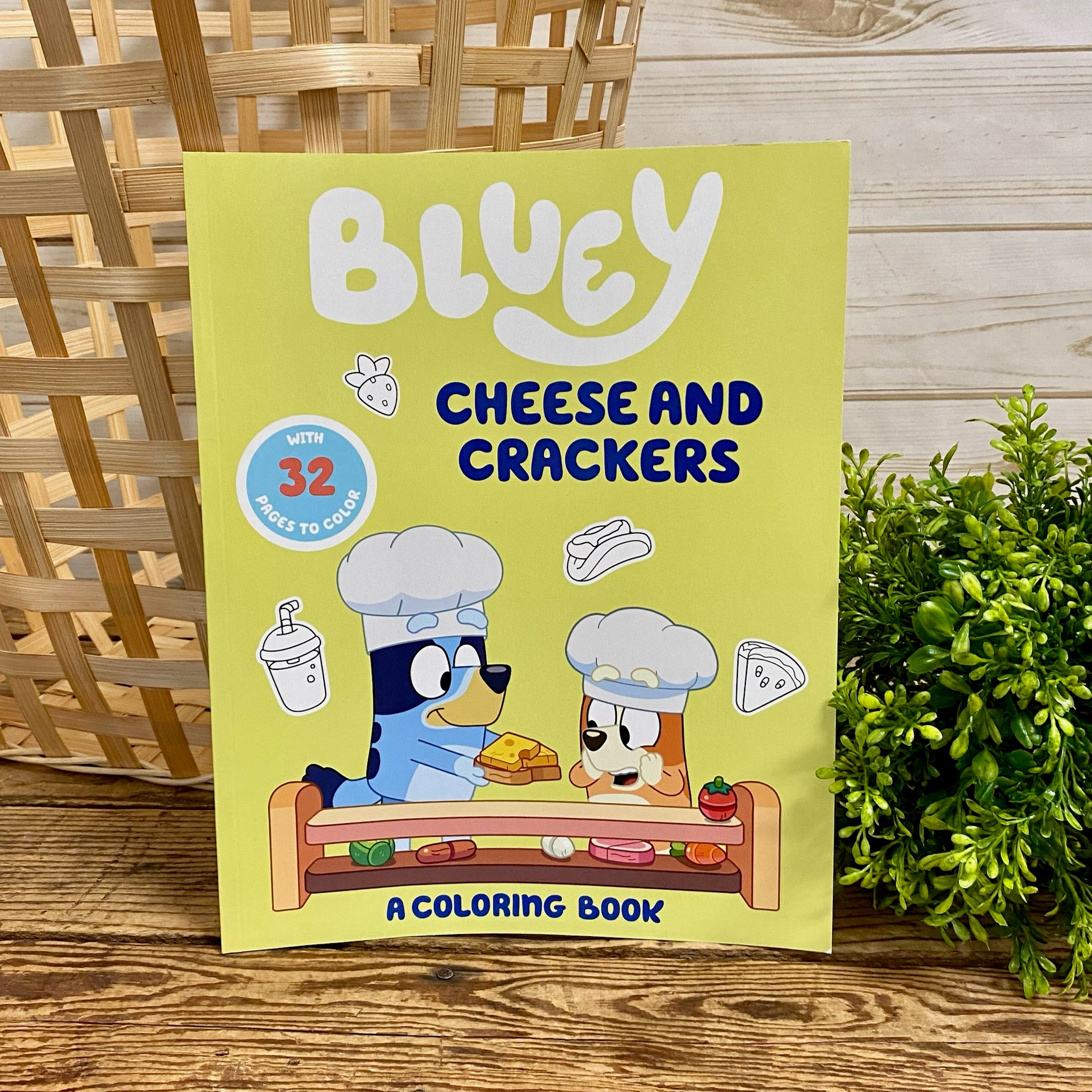 Cheese and Crackers Bluey Coloring Book – Apothecary Gift Shop
