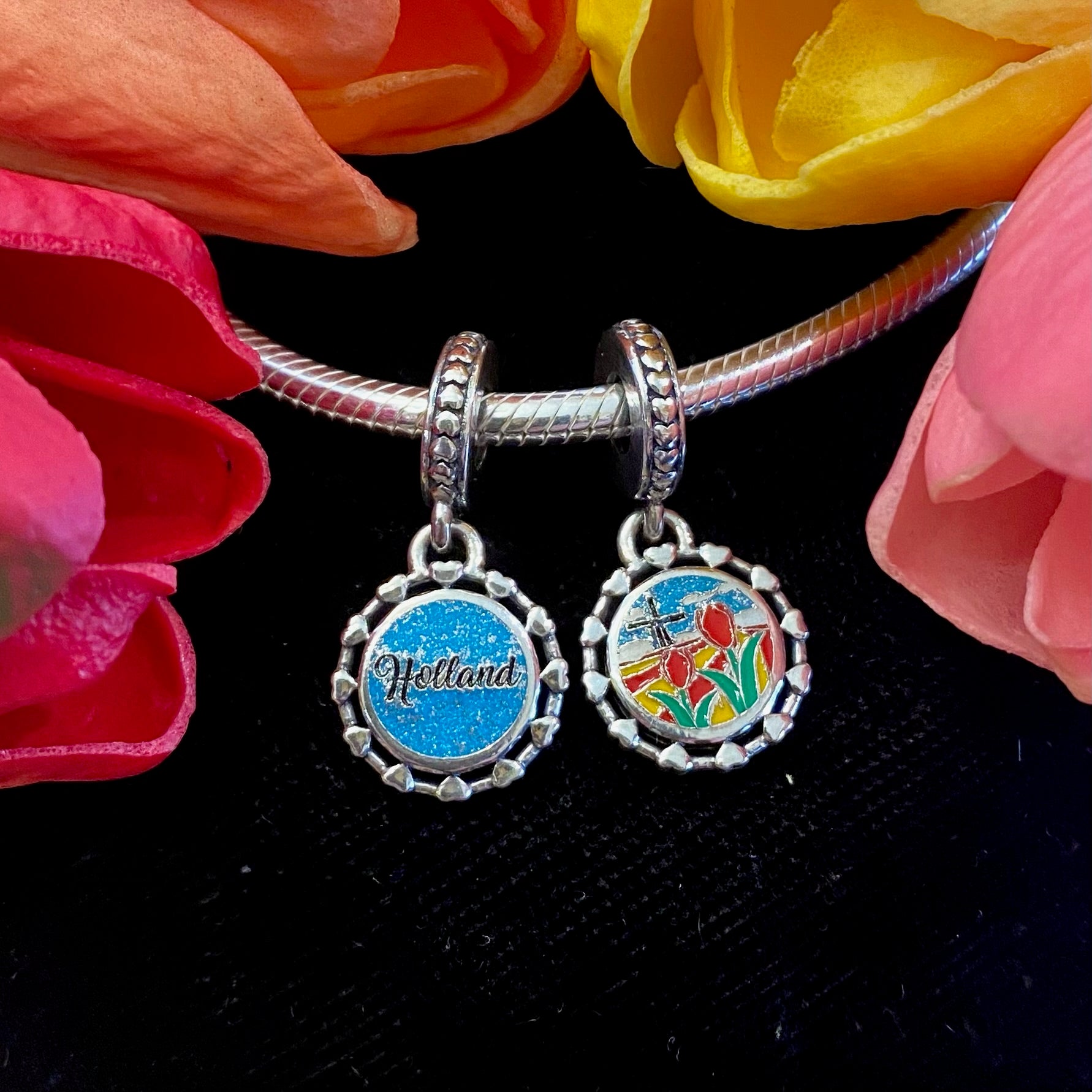 Custom De Zwaan Windmill and Tulip Field Pandora Charm – Apothecary ...