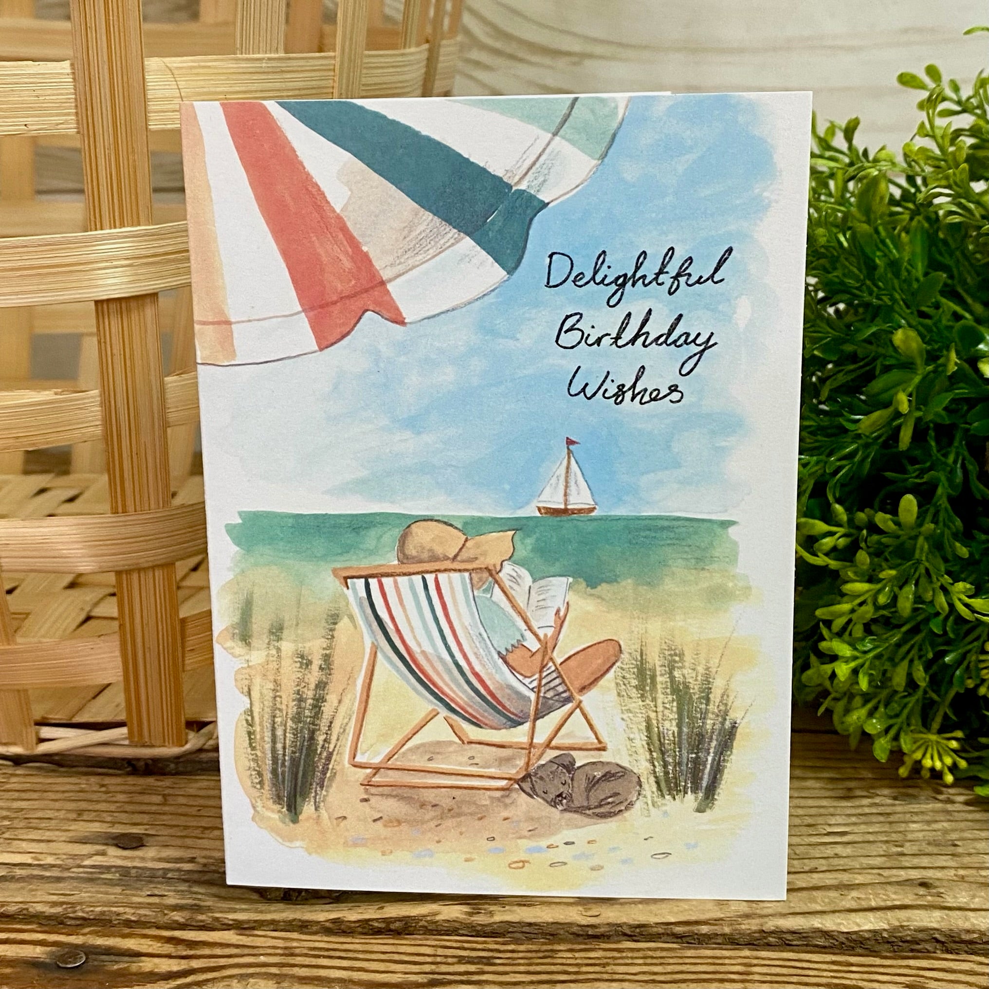 Beach Chair Birthday Card – Apothecary Gift Shop