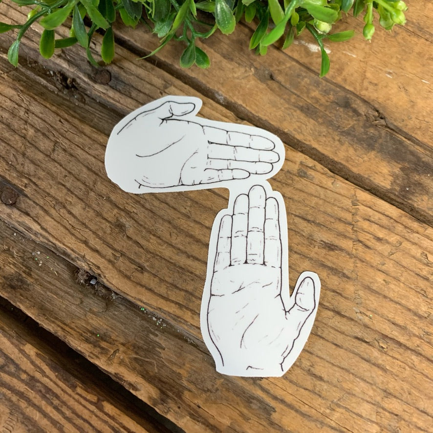 Michigan Hand Map Sticker – Apothecary Gift Shop