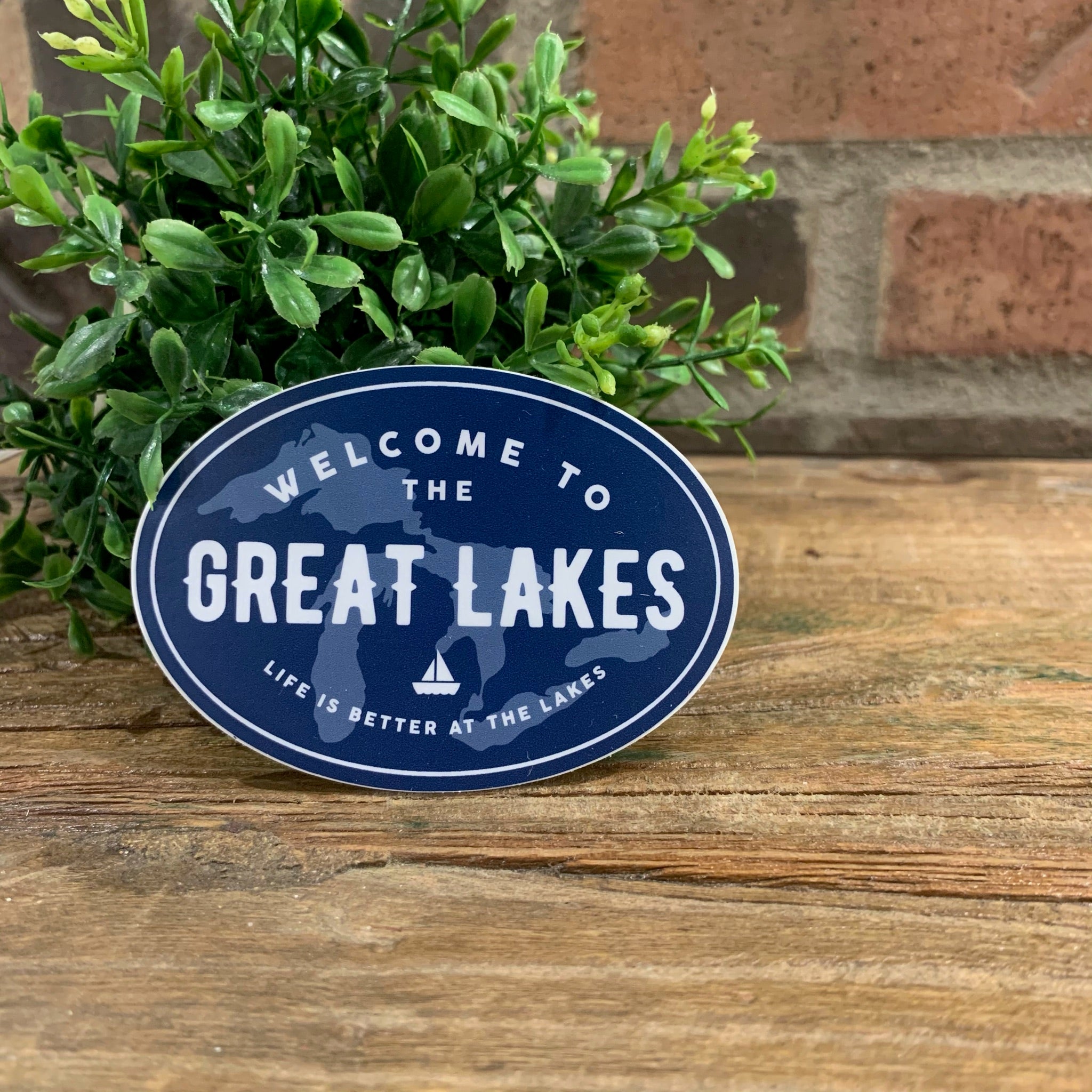 Welcome To The Great Lakes Sticker – Apothecary Gift Shop
